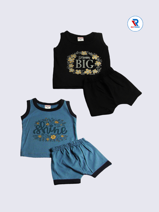 New Born Baby Clothing Set Boys & Girls (Pack of 2) - Bold & Stylish i ...